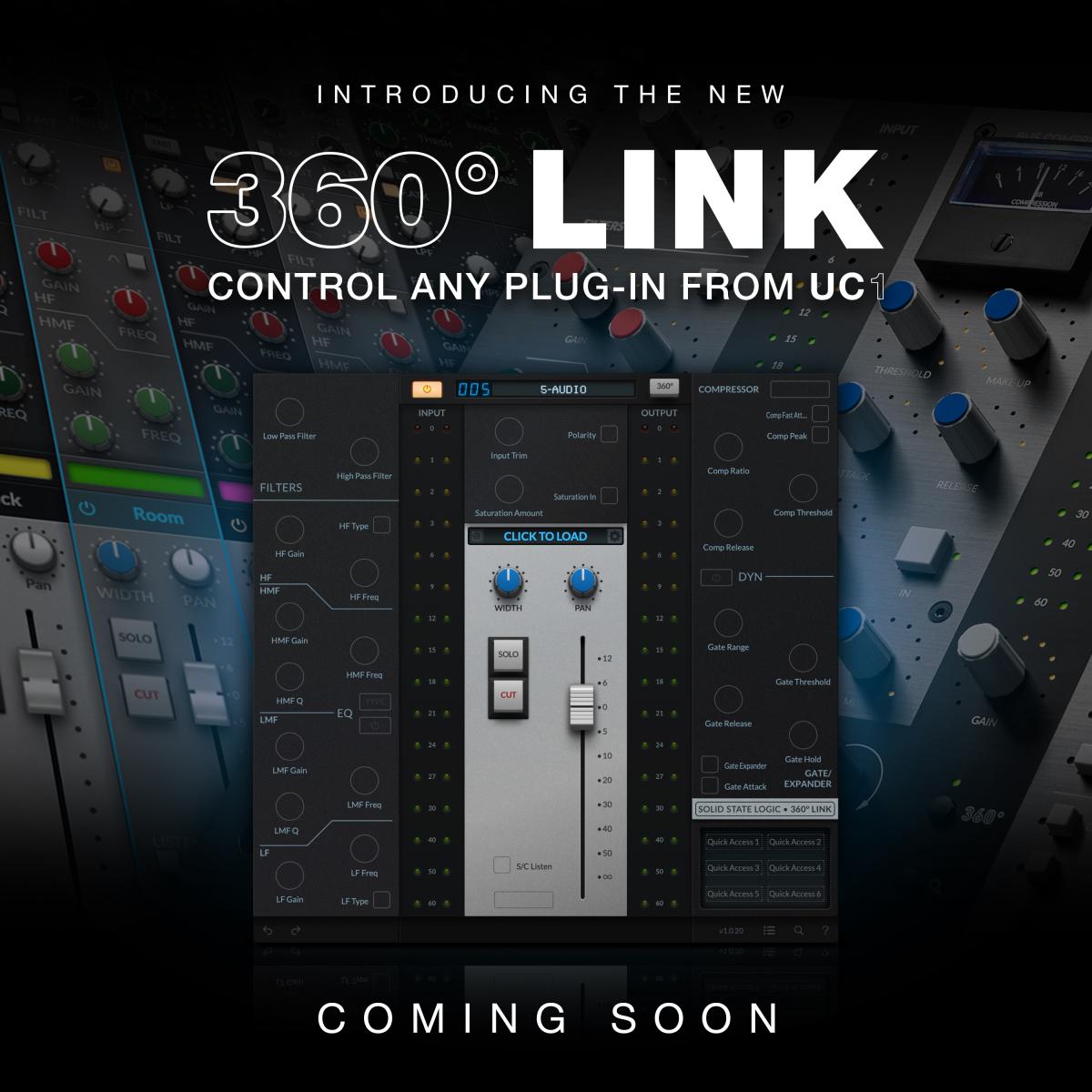 Control Any 3rd Party Plug-in with SSL UC1 Controller: Solid State Logic Preview New 360° Link ...